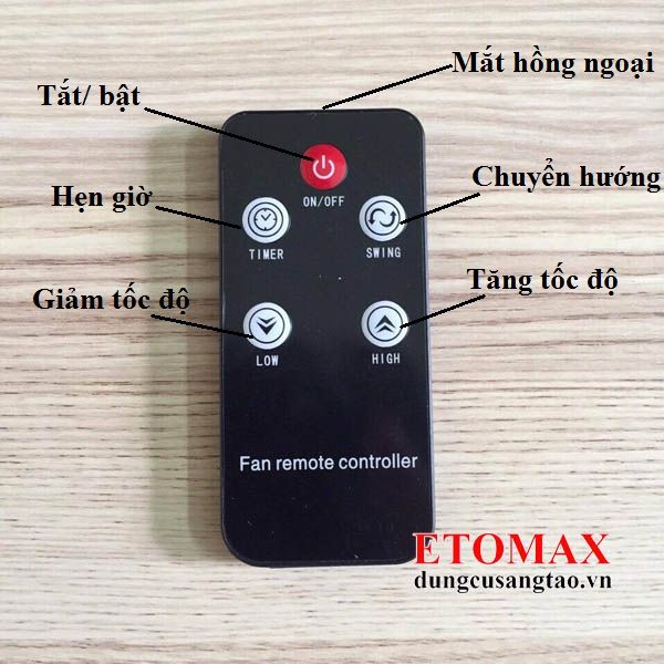 Mạch điều khiển quạt từ xa TOMAX v2 – Dụng cụ sáng tạo ETOMAX
