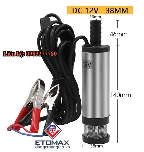 Máy bơm chìm mini 12v, bơm hút dầu, chất lỏng tự động – Dụng cụ sáng ...