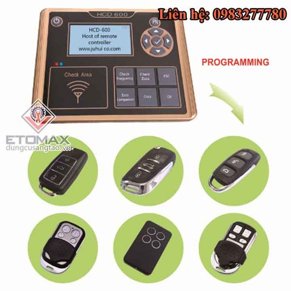 Máy sao chép điều khiển cửa cuốn HCD-600 PRO – Dụng cụ sáng tạo ETOMAX