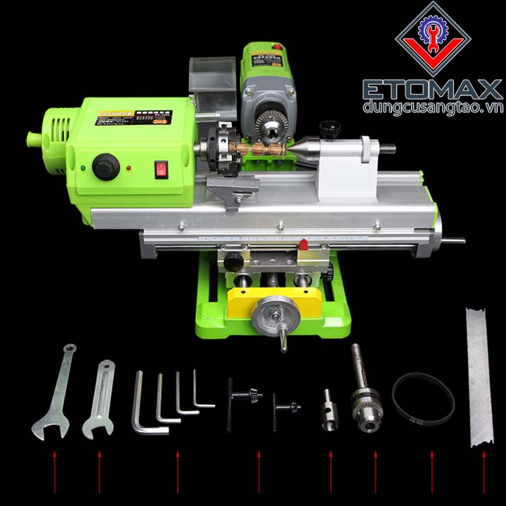 Máy tiện miniQ BG-3306 580W – Dụng cụ sáng tạo ETOMAX