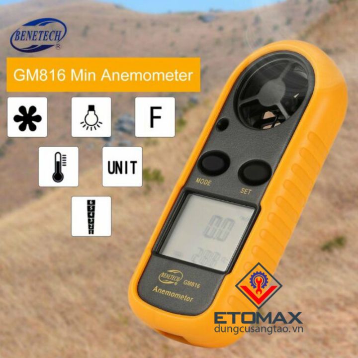 Máy đo tốc độ gió Benetech GM816 – Dụng cụ sáng tạo ETOMAX
