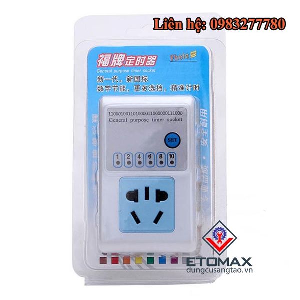 Ổ cắm hẹn giờ tắt đếm ngược FH-902 – Dụng cụ sáng tạo ETOMAX