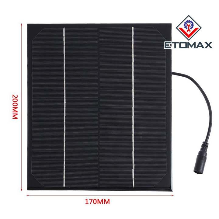 Tấm pin năng lượng mặt trời 12V 6W – Dụng cụ sáng tạo ETOMAX