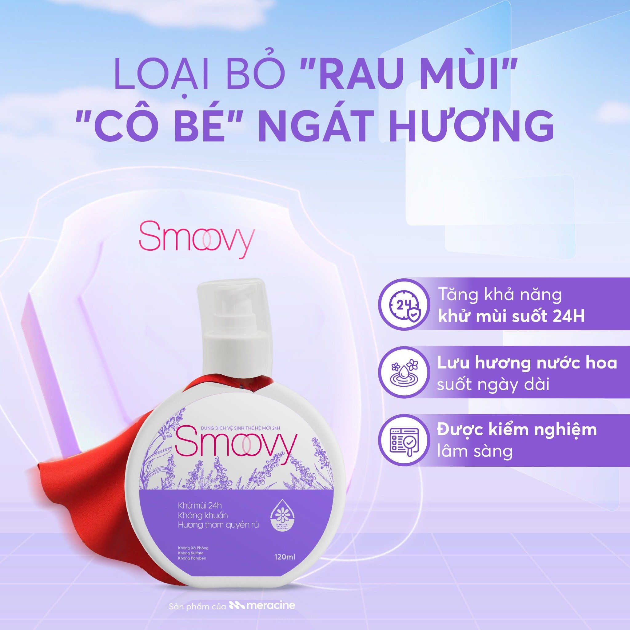 Dung dịch vệ sinh SMOOVY 24H 120ML – Meracine Store