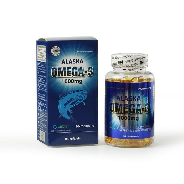 Alaska Omega 3 1000mg (100 viên/Lọ) – Meracine Store