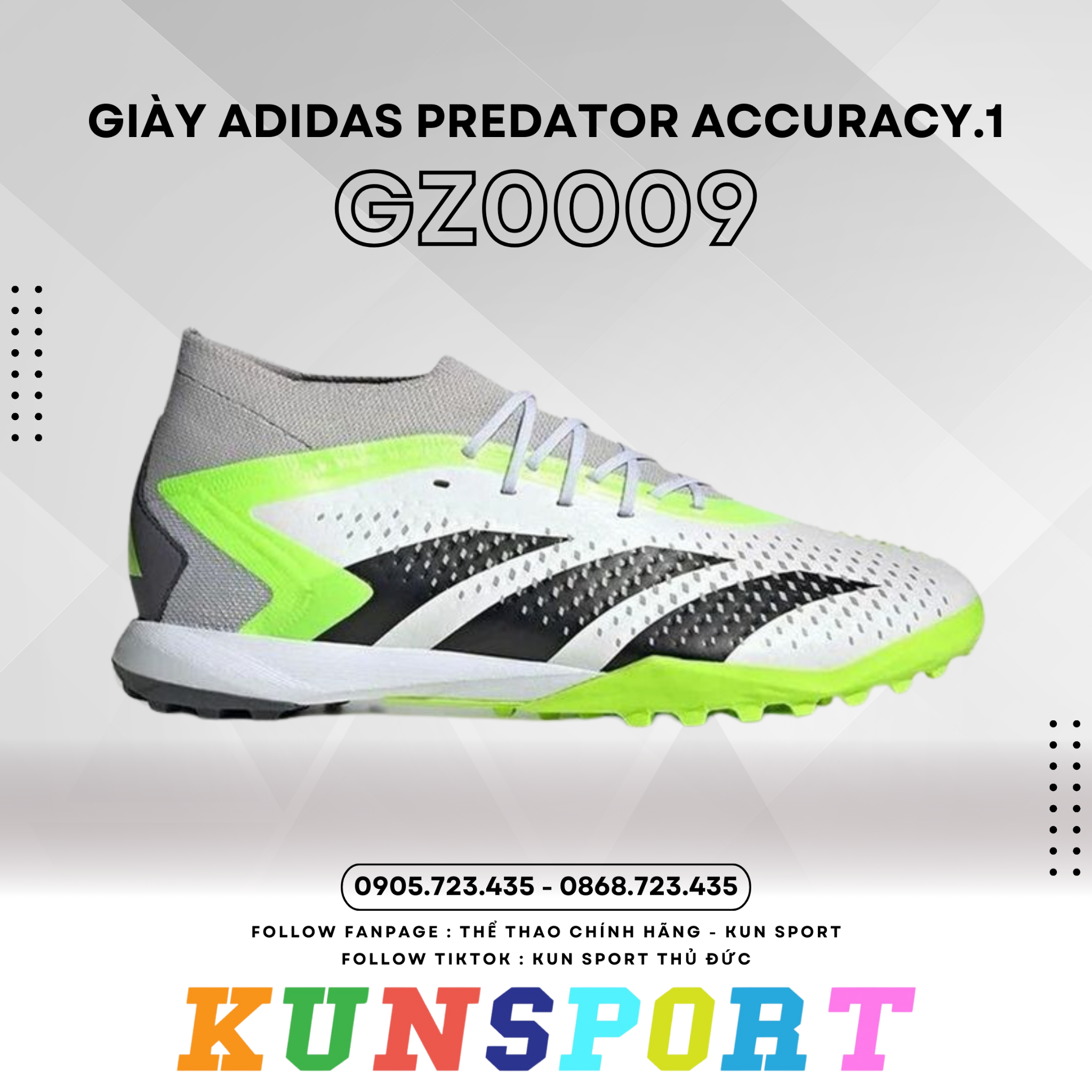 GIÀY ĐÁ BÓNG ADIDAS PREDATOR ACCURACY .1 TF CRAZYRUSH - FOOTWEAR WHITE ...