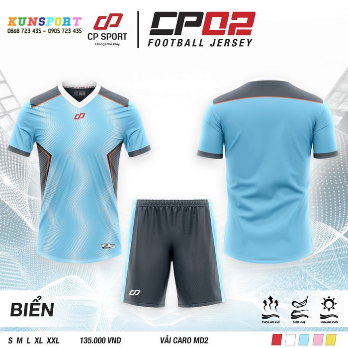 Bộ quần áo bóng đá CP SPORT CP02 – Kun Sport
