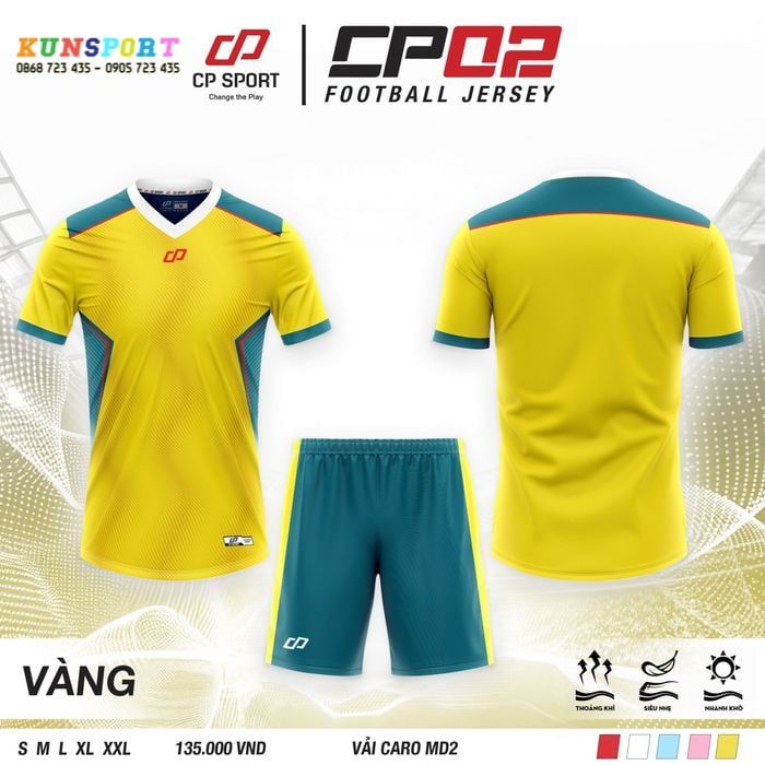 Bộ quần áo bóng đá CP SPORT CP02 – Kun Sport