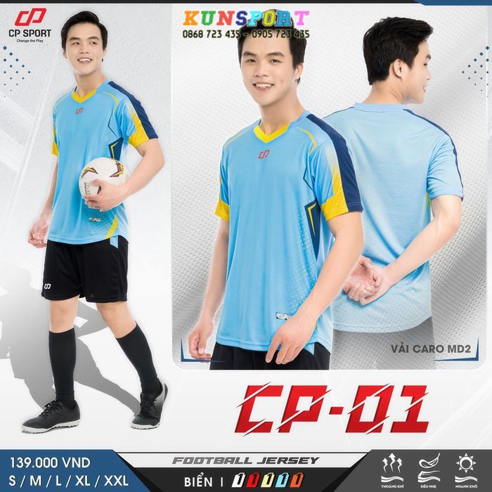 Bộ quần áo bóng đá CP SPORT CP01 – Kun Sport