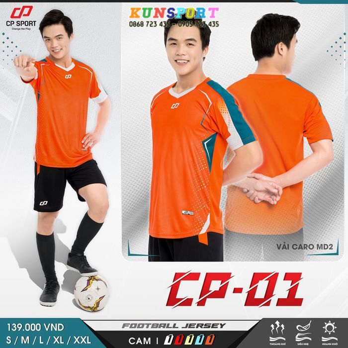 Bộ quần áo bóng đá CP SPORT CP01 – Kun Sport