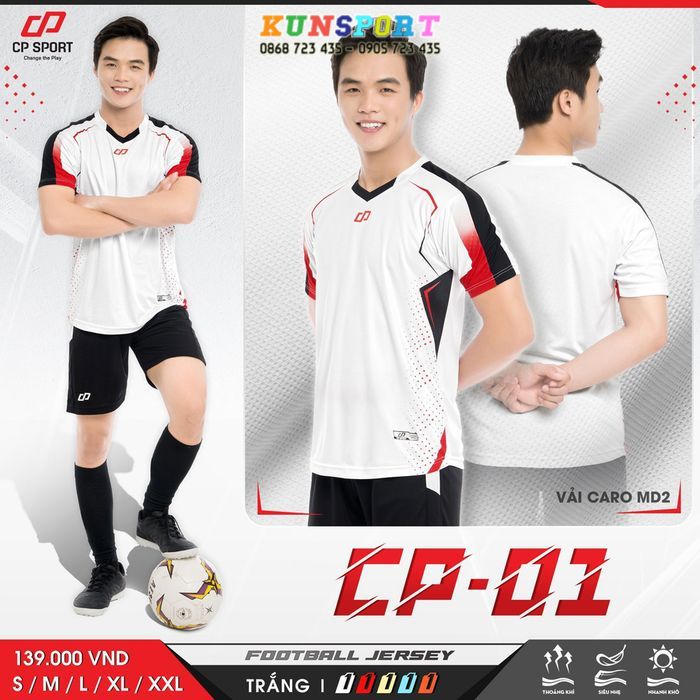 Bộ quần áo bóng đá CP SPORT CP01 – Kun Sport