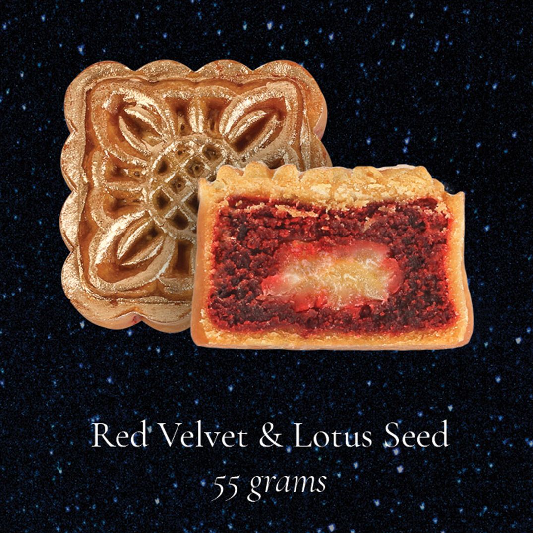 Baked Mooncake (Individual) - Red velvet & Lotus seed – Sweet + Sour