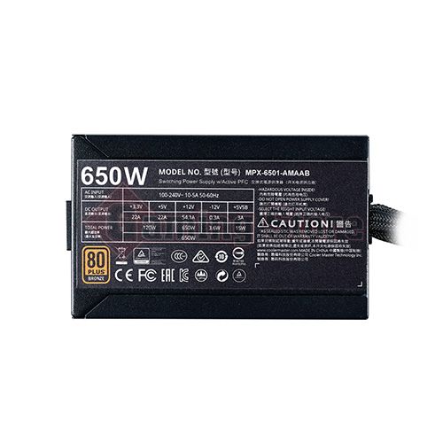 Cooler Master "MASTERWATT 650 SEMI - MODULAR / MASTERWATT 650 TUF EDIT ...