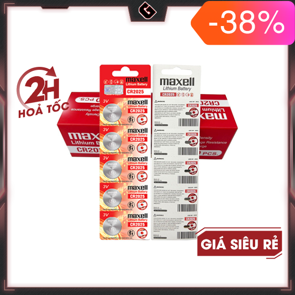 Pin CMOS Maxell CR2025 Lithium 3v – Gaming Store