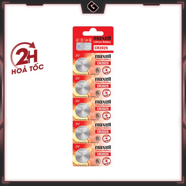 Pin CMOS Maxell CR2025 Lithium 3v – Gaming Store
