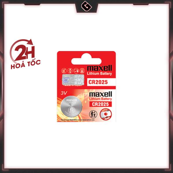 Pin CMOS Maxell CR2025 Lithium 3v – Gaming Store