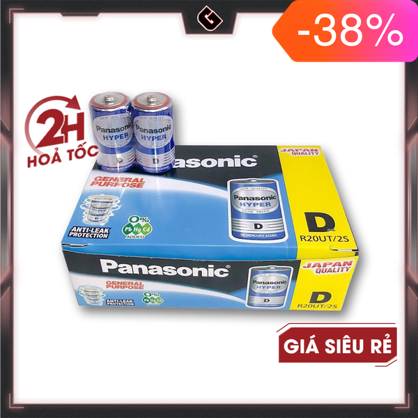 Pin đại D R20 Panasonic Hyper Carbon R20UT 1.5V – Gaming Store