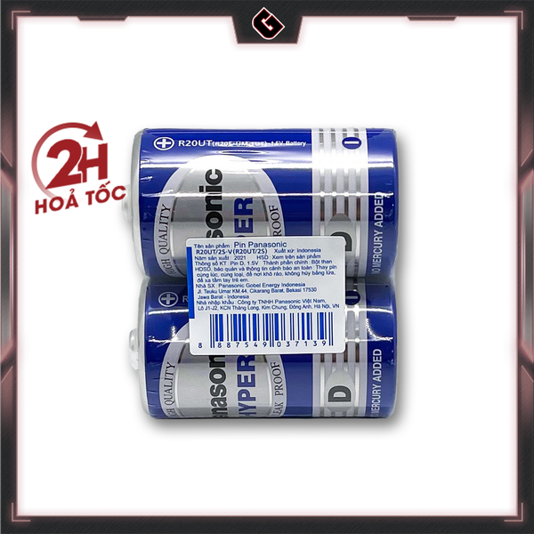 Pin đại D R20 Panasonic Hyper Carbon R20UT 1.5V – Gaming Store