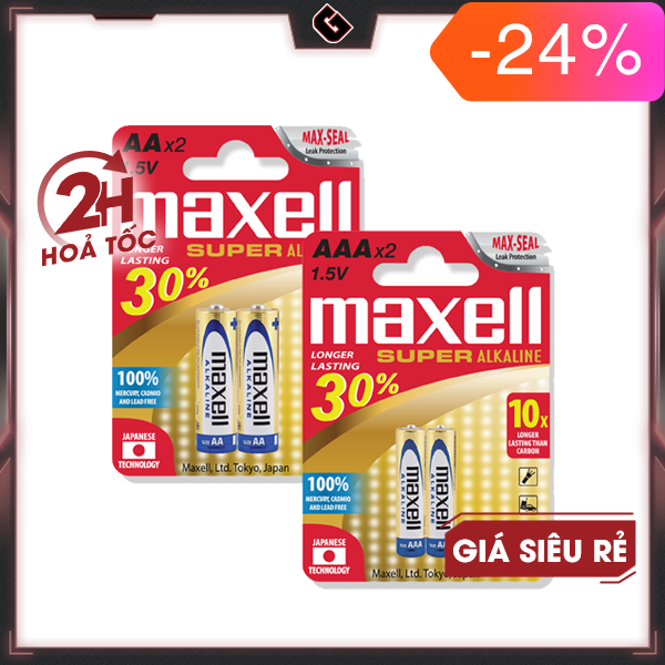Pin Maxell Alkaline AA / AAA ( LR6 / LR03) – Gaming Store