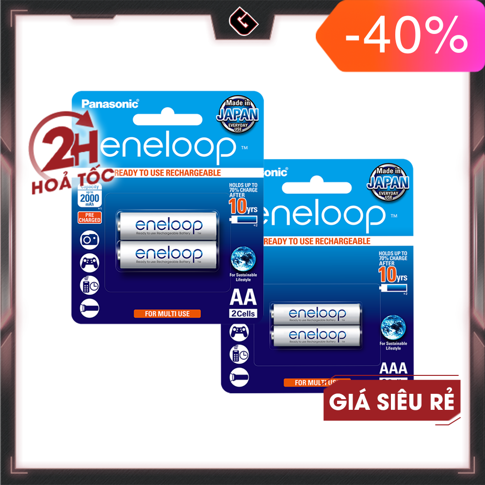 Pin Sạc Panasonic Eneloop AA / AAA – Gaming Store