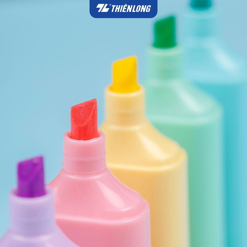 Combo 10 Bút dạ quang màu Pastel Thiên Long Pazto FO-HL009/VN – Thiên Long Shop