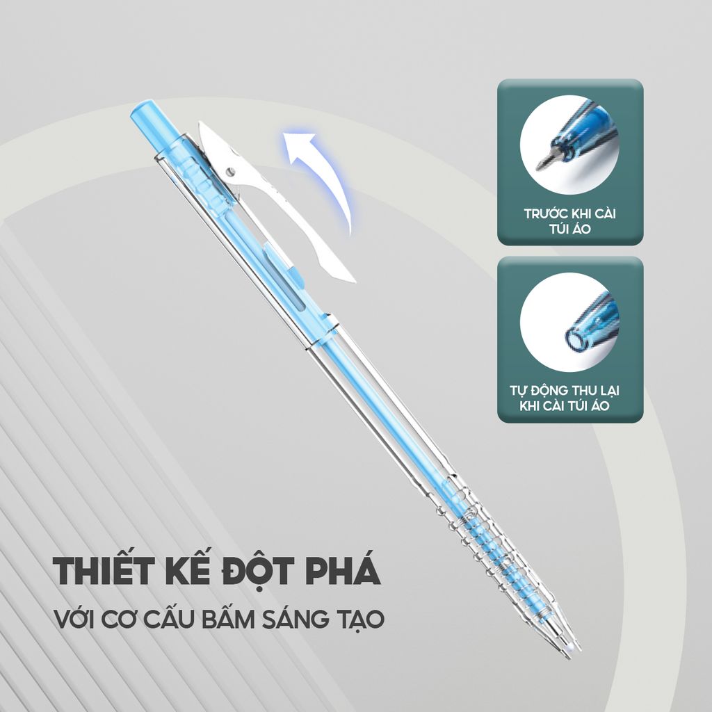 Bút bi màu pastel PRO 027 Thiên Long TL-105 – Thiên Long Shop