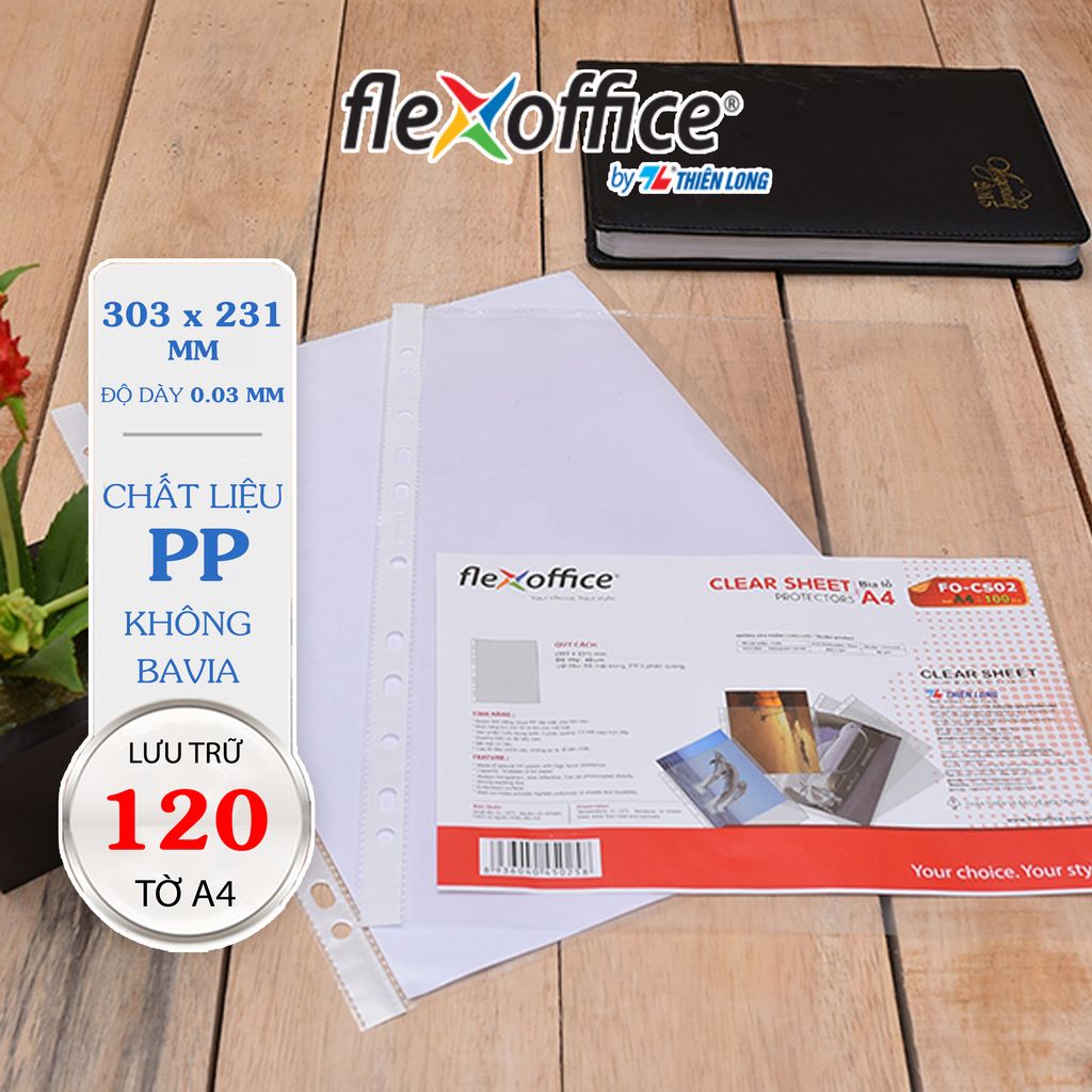 Bìa lỗ không viền A4 Thiên Long - Flexoffice FO - CS02 – Thiên Long Shop