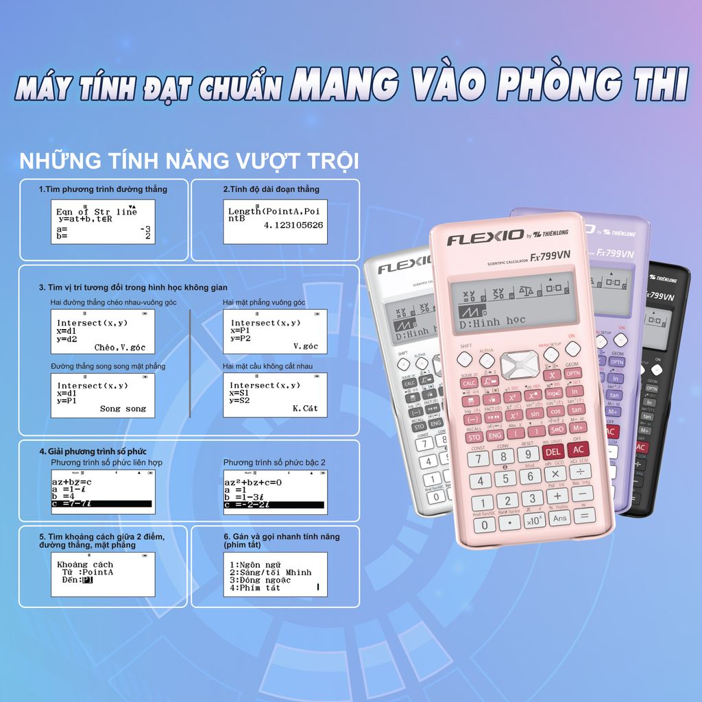 Máy tính khoa học Thiên Long Flexio Fx799VN – Thiên Long Shop