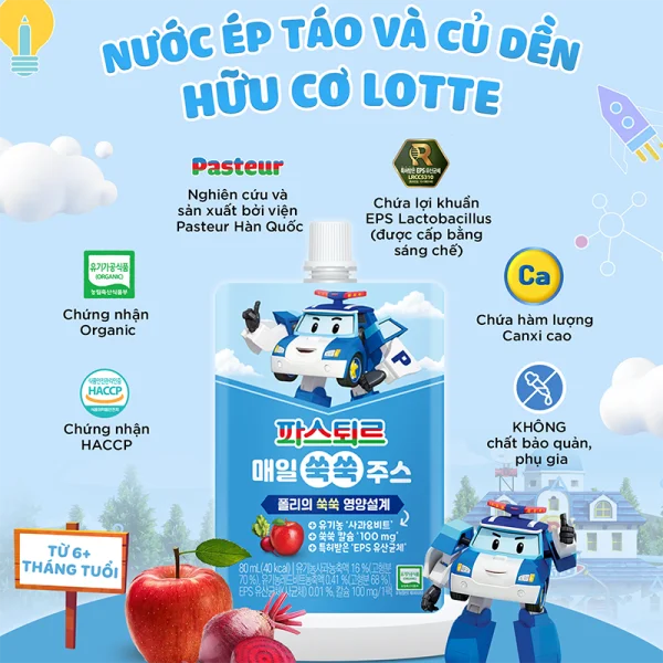 Nước Tăng Chiều Cao LottE 6m+ Hàn Quốc 100ml – Tã Sữa SuBin
