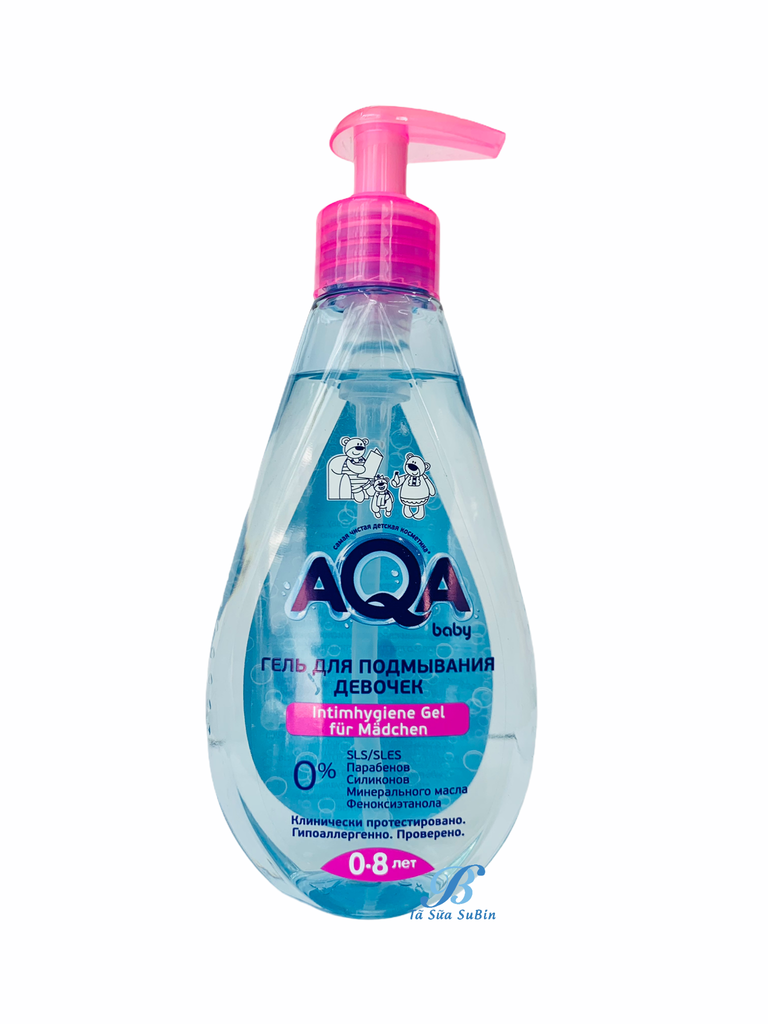 Vệ sinh bé gái aqua 300ml Nga cho bé từ 0-8 tuổi – Tã Sữa SuBin