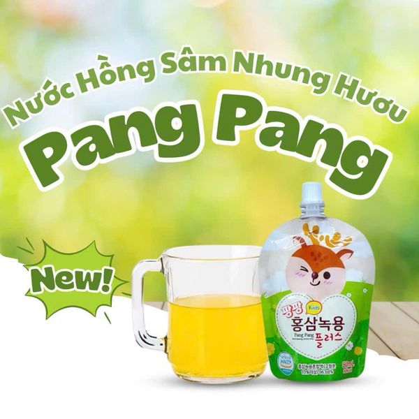Nước Uống Hồng Sâm Gạc Nhung Hươu Đỏ Pang Pang Hàn Quốc 80ml – Tã Sữa SuBin