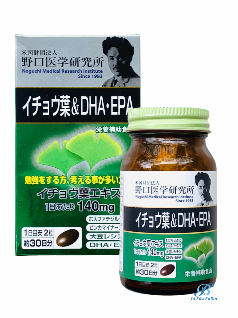 Viên uống bổ não DHA EPA Ginkgo Noguchi Nhật 30 viên – Tã Sữa SuBin
