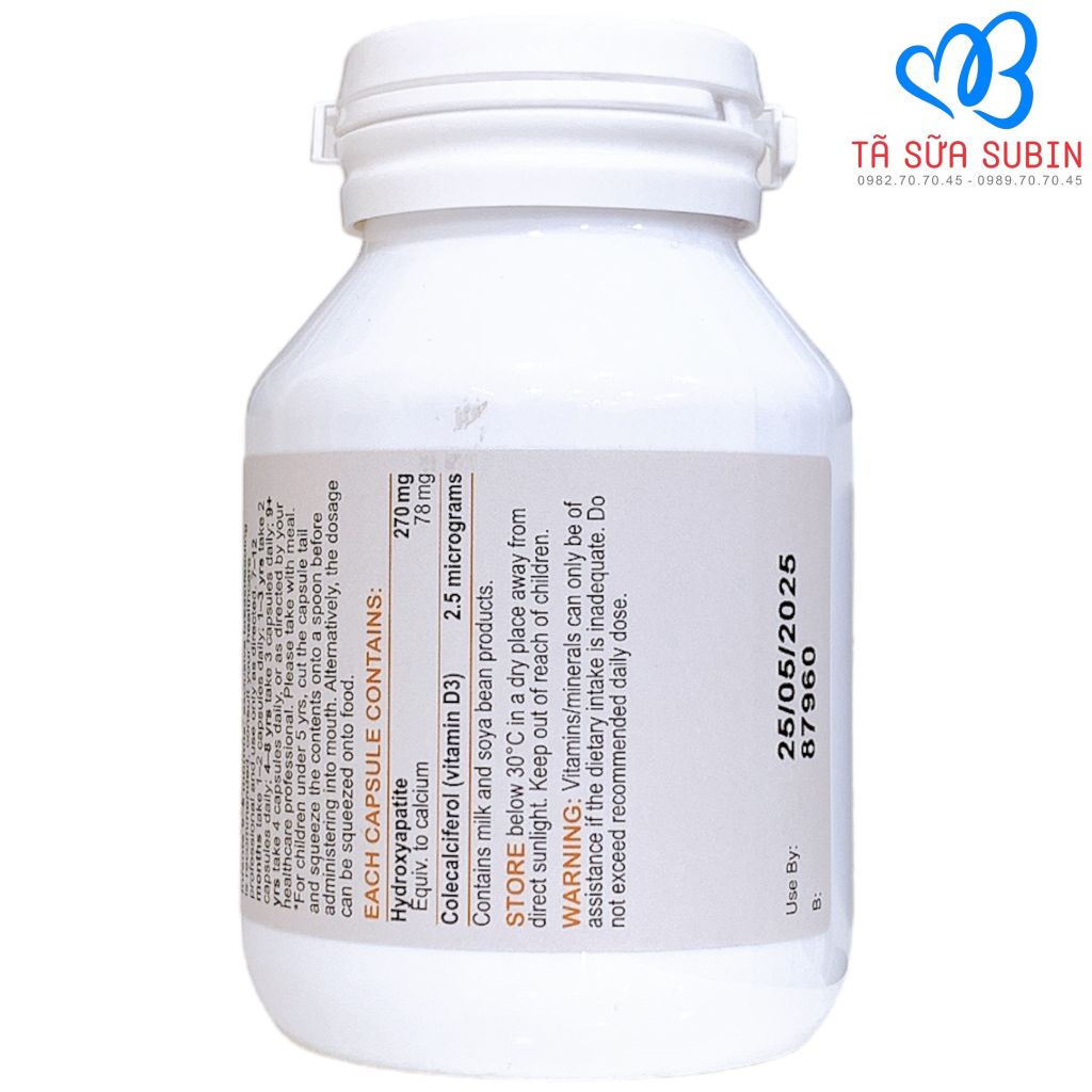 Viên Uống Canxi Bio island Calcium Milk Úc 90 viên – Tã Sữa SuBin