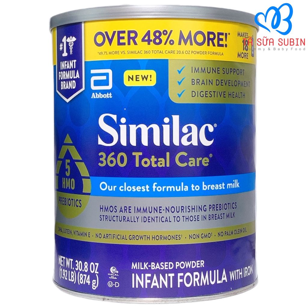Sữa Similac 360 Total Care 5HMO Prebiotic Mỹ – Tã Sữa SuBin