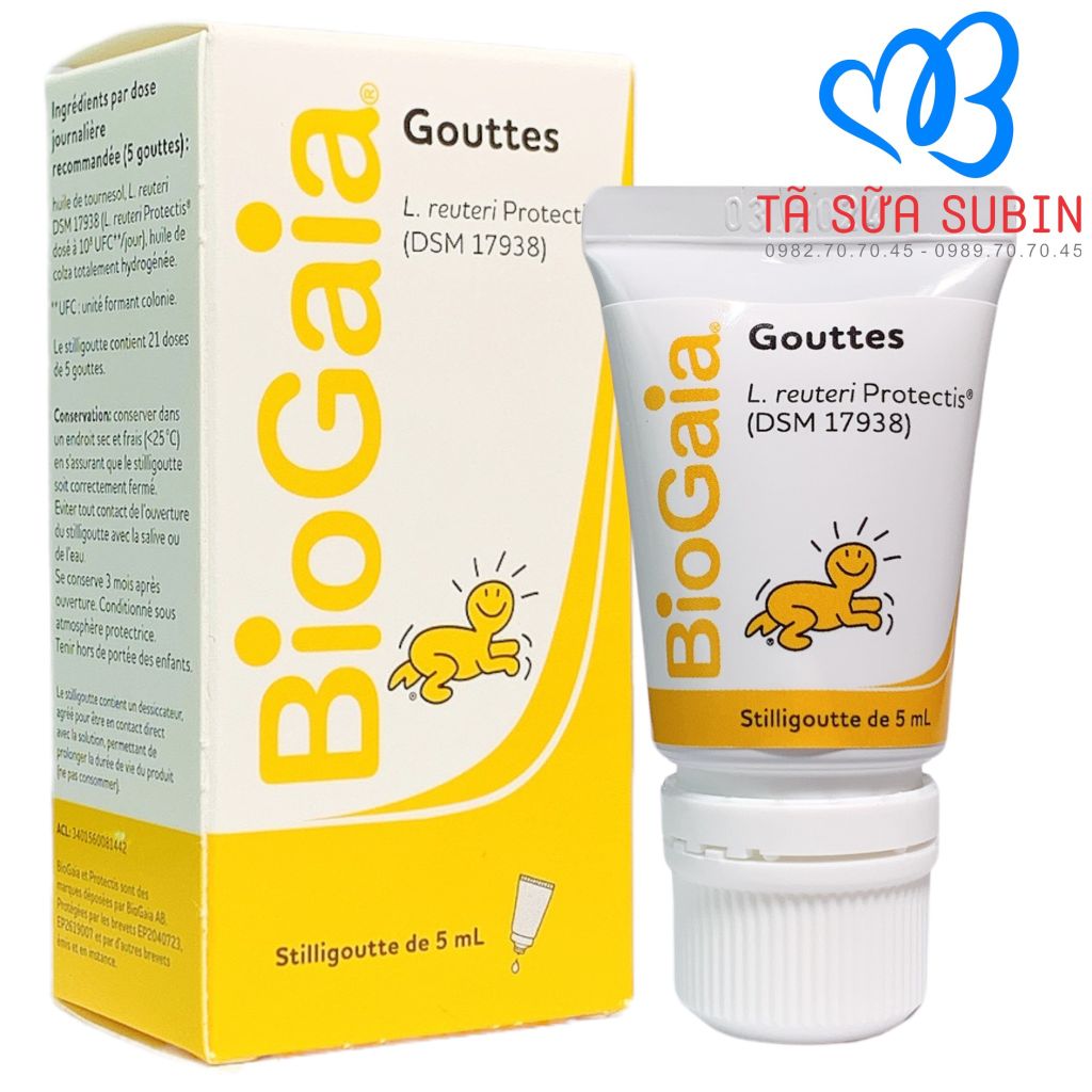 Men Vi Sinh Biogaia trị bón và tiêu hóa Pháp 5ml – Tã Sữa SuBin