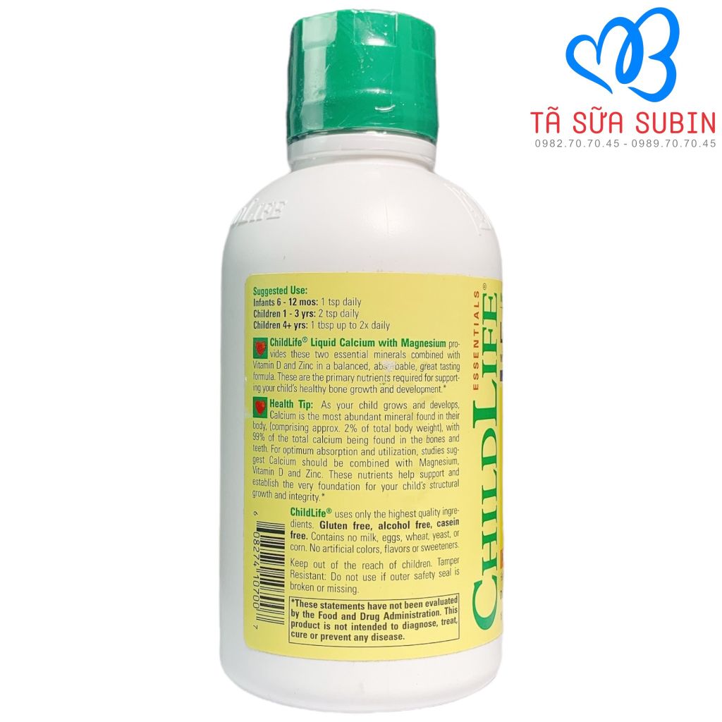 Vitamin ChildLife Bổ Sung Canxi Và Maggie Liquid Calcium with magnesiu ...