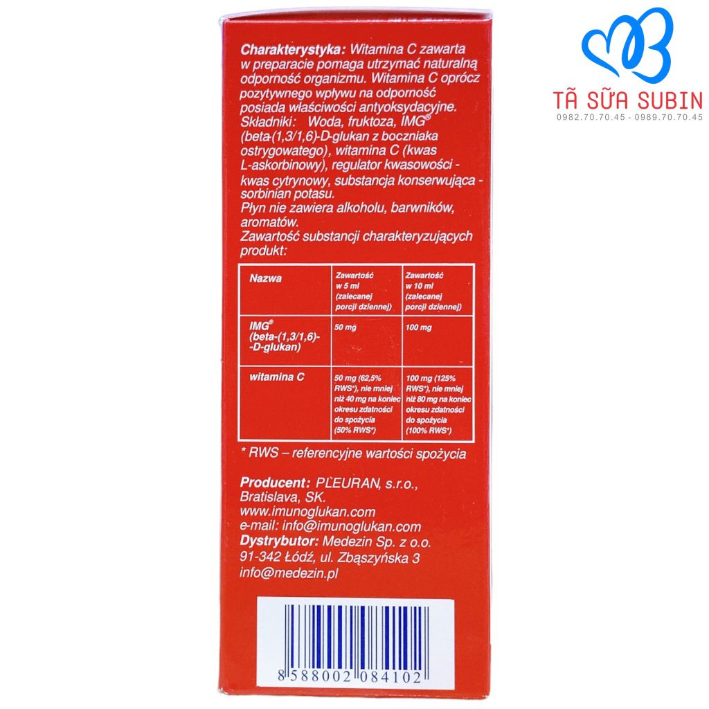 Siro Imunoglukan P4H hỗ trợ nâng cao sức đề kháng cho bé chai 120ml ...