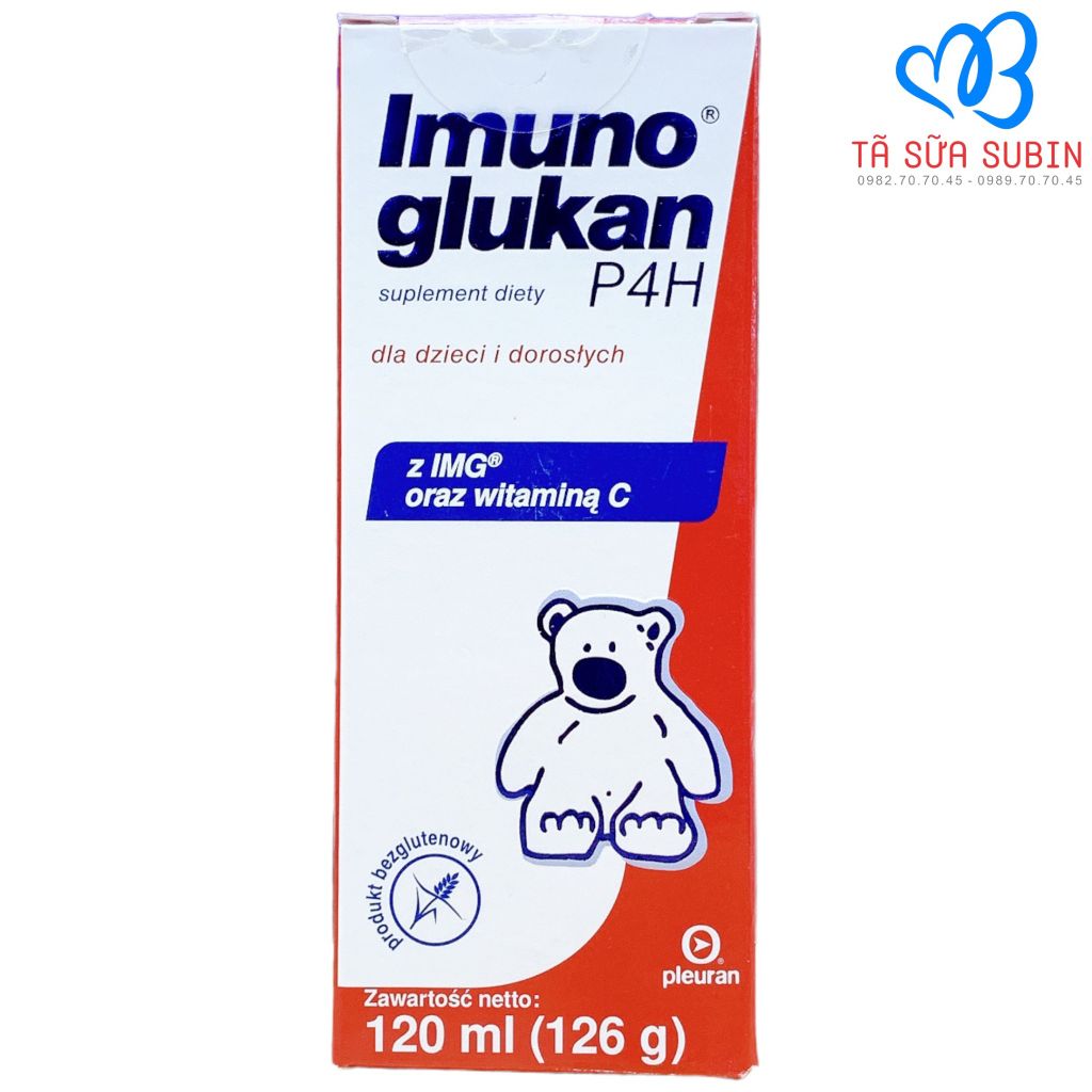 Siro Imunoglukan P4H hỗ trợ nâng cao sức đề kháng cho bé chai 120ml ...