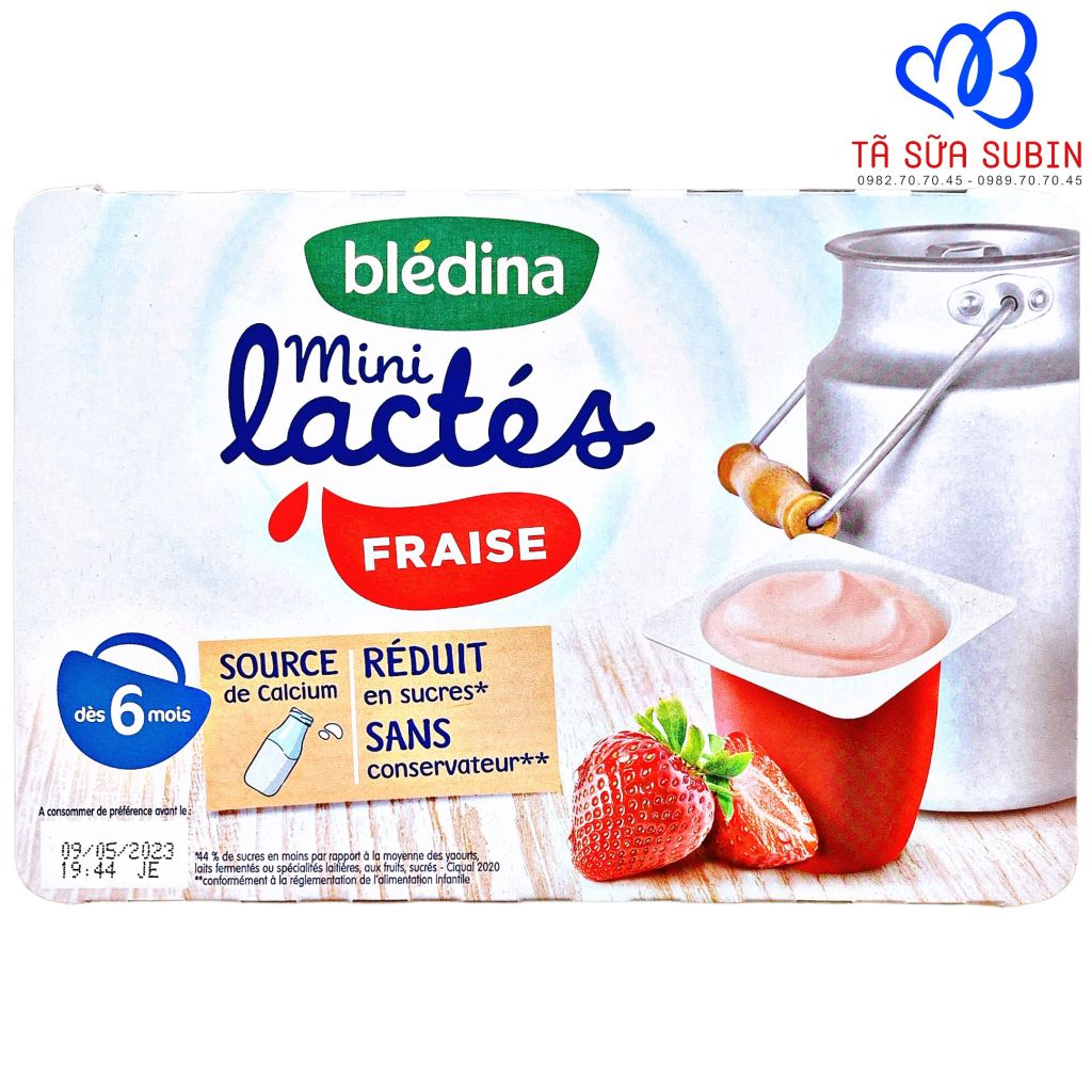 Lốc 6 Hộp Sữa Chua Bledina mini Lactes Pháp 55gr bé từ 6-36 tháng – Tã ...