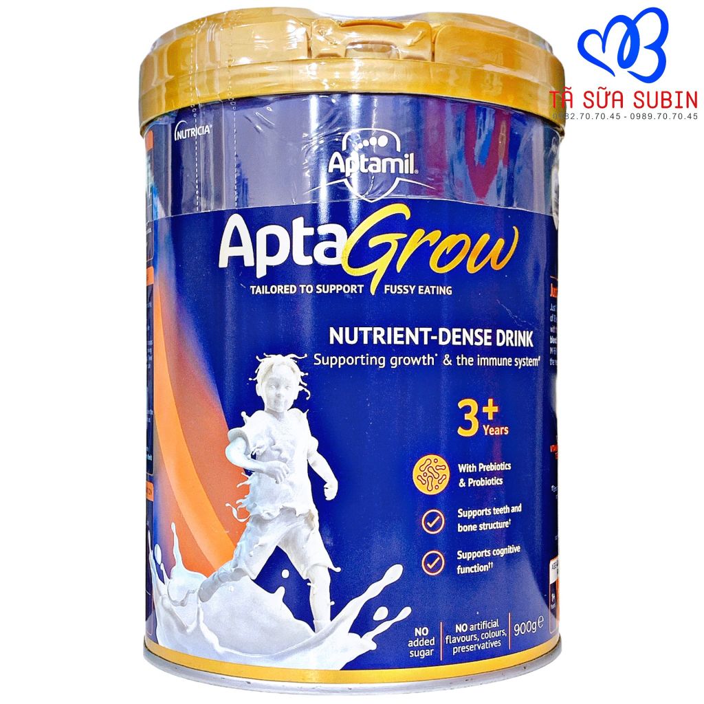 SỮA APTAMIL APTAGROW 3+ NỘI ĐỊA ÚC 900GR CHO BÉ TỪ 3 TUỔI – Tã Sữa SuBin