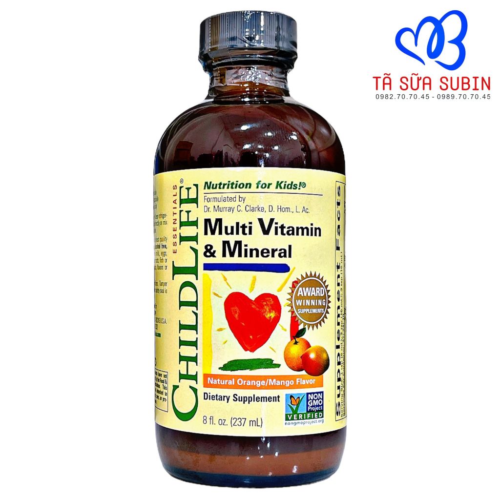 Vitamin Tổng Hợp Childlife Multi Vitamin And Mineral Mỹ – Tã Sữa SuBin
