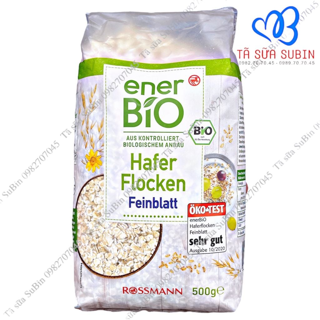 Yến Mạch Hữu Cơ Ener Bio Đức 500gr – Tã Sữa SuBin