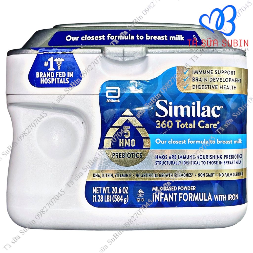 Sữa Similac 360 Total Care 5HMO Prebiotic Mỹ – Tã Sữa SuBin