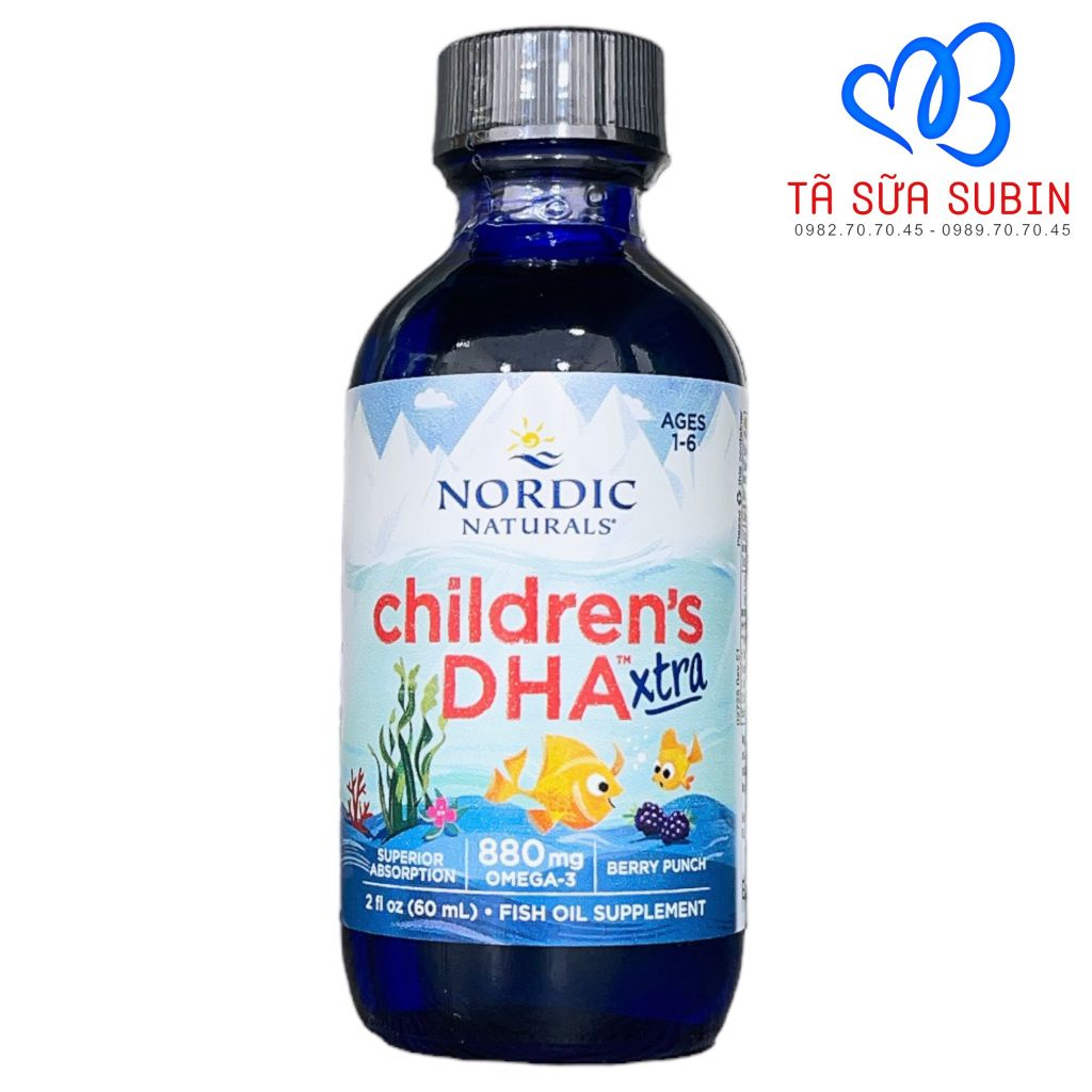 DHA Nordic Naturals Children's DHA xtra Mỹ 800mg (1-6 tuổi) – Tã Sữa SuBin