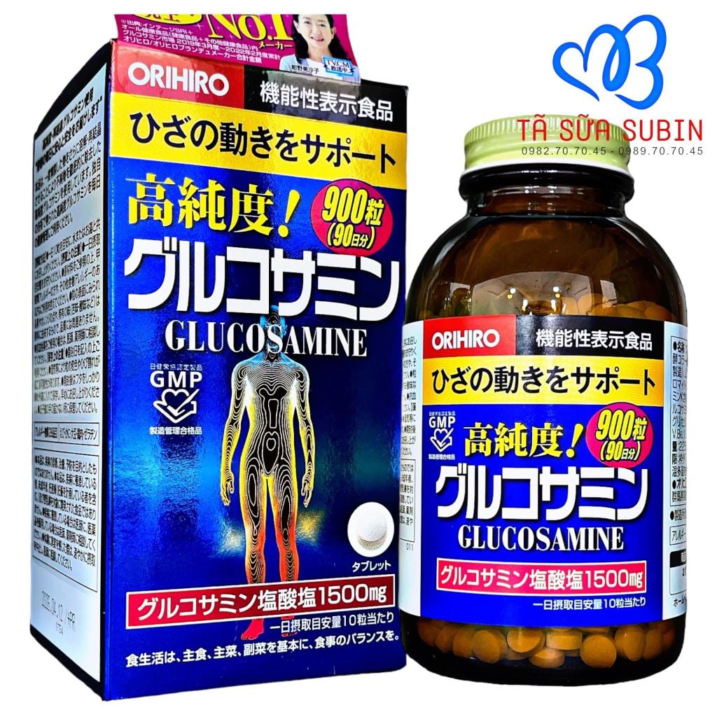Thuốc bổ xương khớp Glucosamine Orihiro Nhật 1500mg (900 viên) – Tã Sữa ...
