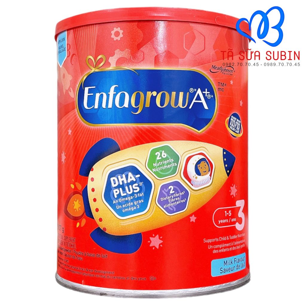 Sữa Enfagrow A+ Canada 907gr Vị Sữa (1-5 tuổi) – Tã Sữa SuBin