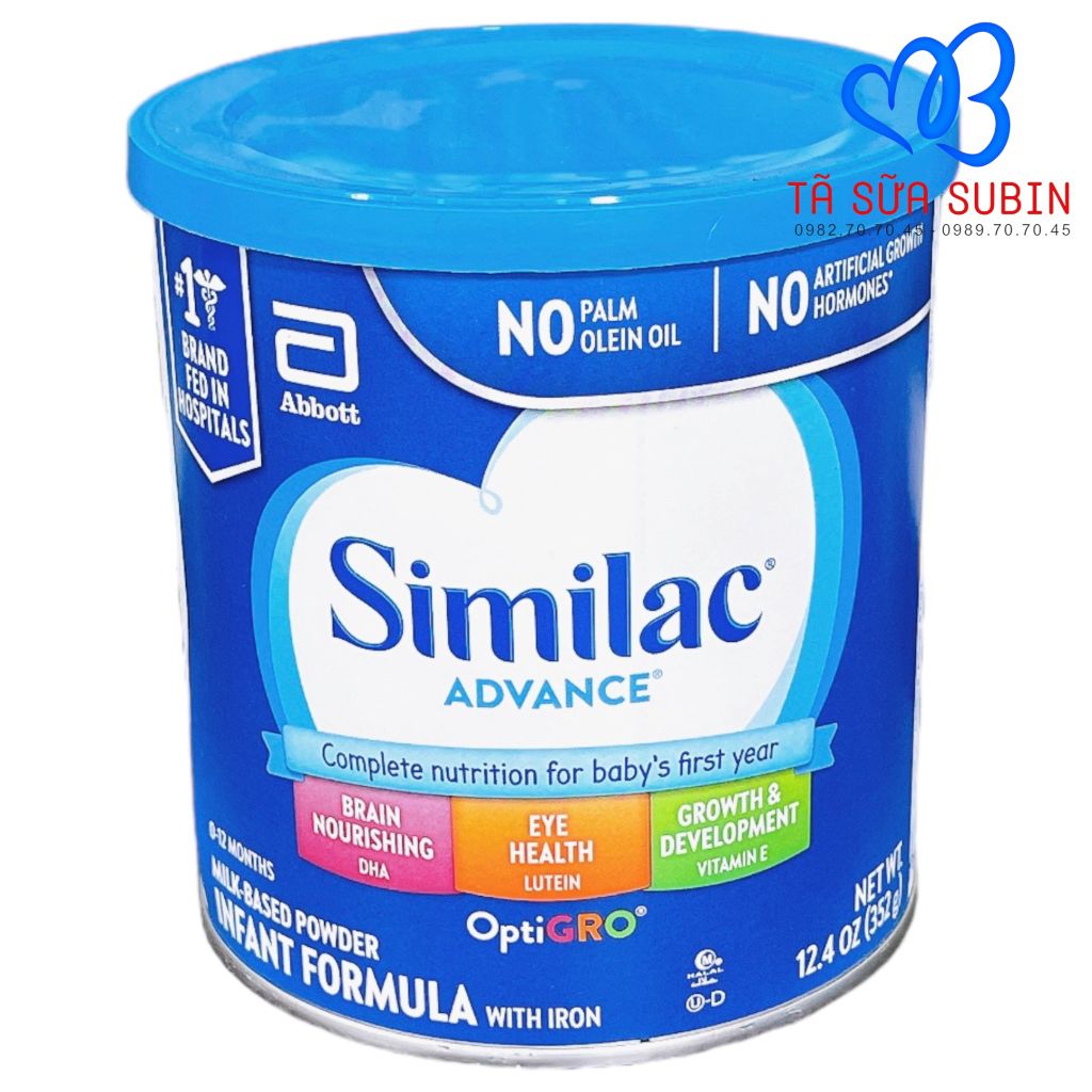 Sữa Similac Advance Optigro Mỹ cho bé 0-12 tháng – Tã Sữa SuBin
