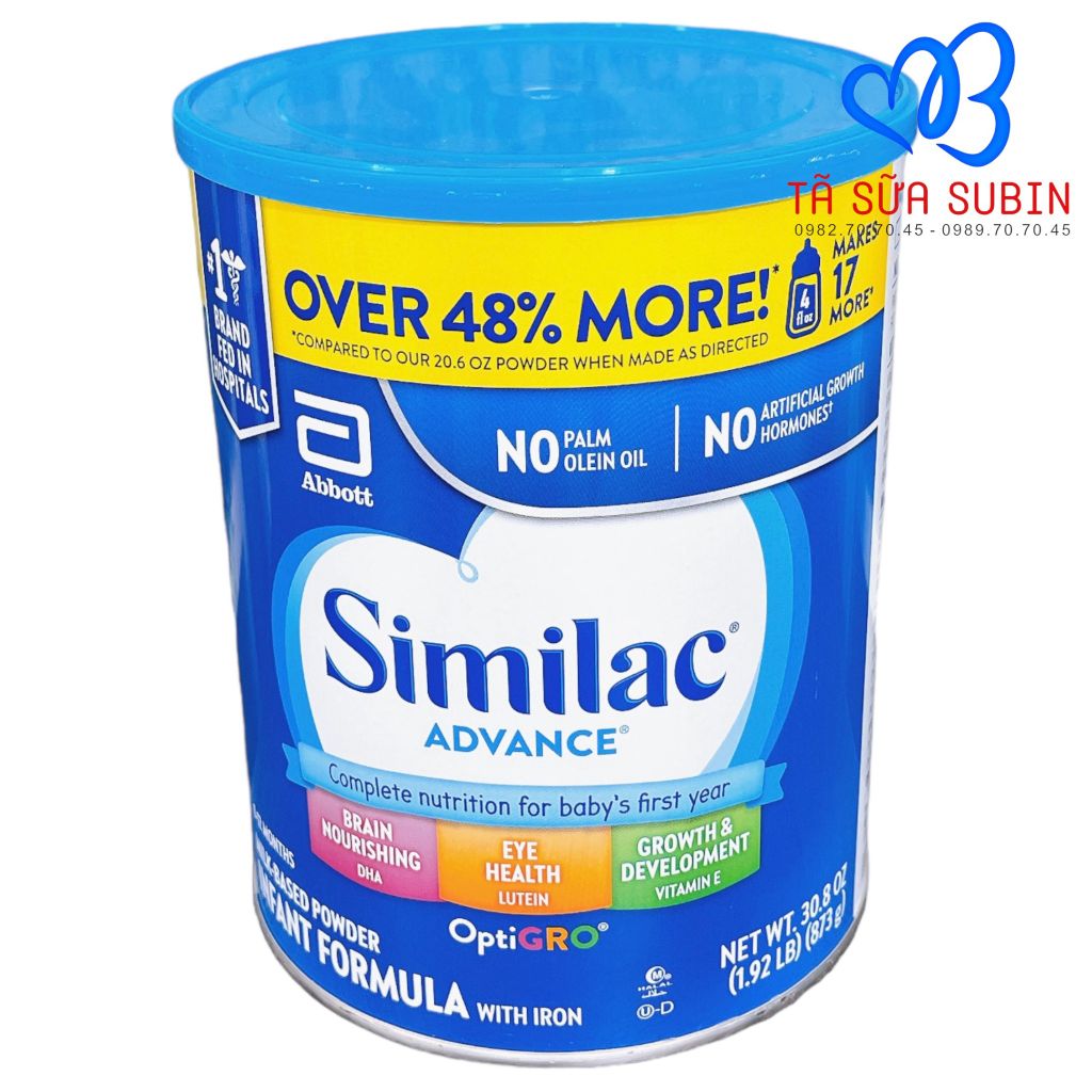 Sữa Similac Advance Optigro Mỹ cho bé 0-12 tháng – Tã Sữa SuBin