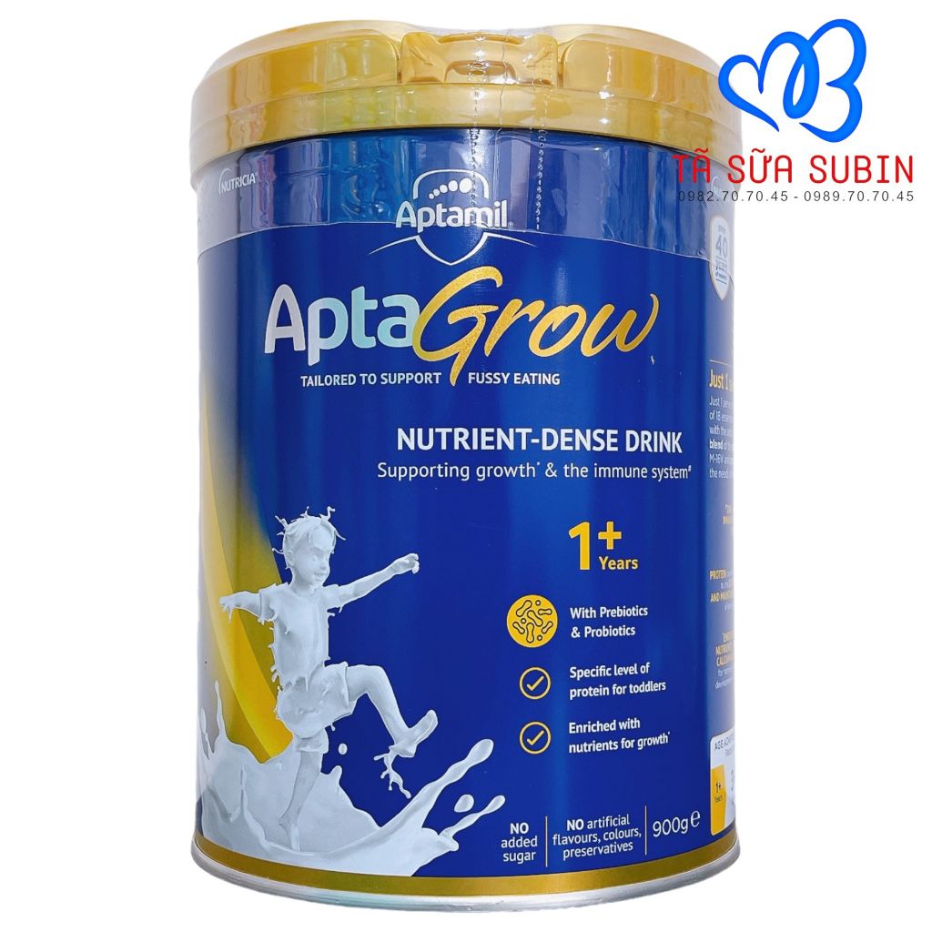SỮA APTAMIL APTAGROW 1+ NỘI ĐỊA ÚC 900gr CHO BÉ TỪ 1 TUỔI – Tã Sữa SuBin