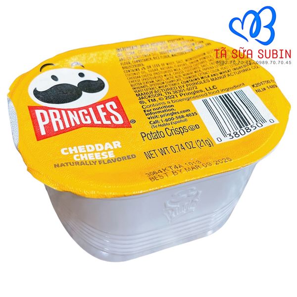 Bánh snack khoai tây Pringles Cheddar Cheese Mỹ 21g (vị phô mai) – Tã ...
